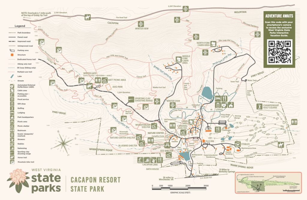 Hiking at Cacapon Resort State Park - West Virginia State Parks